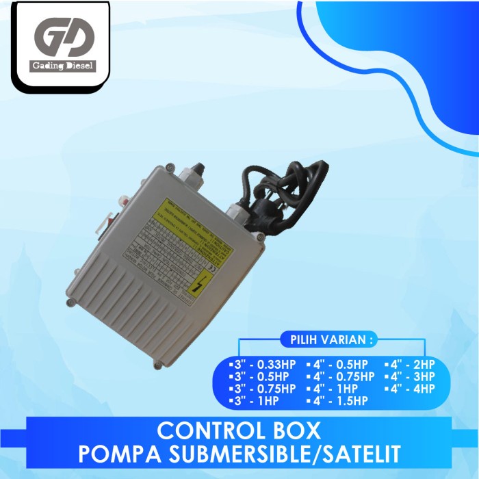 Jual Panel Control Kontrol Box Pompa Air Satelit Submersible Pump Water ...