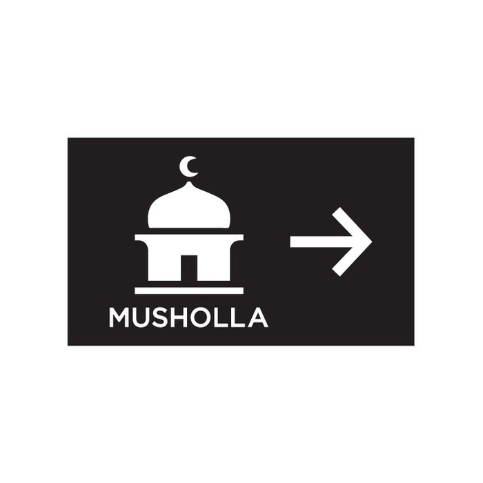 Jual Otello - Musholla + Panah | Sign Board Akrilik Papan Mushola ...