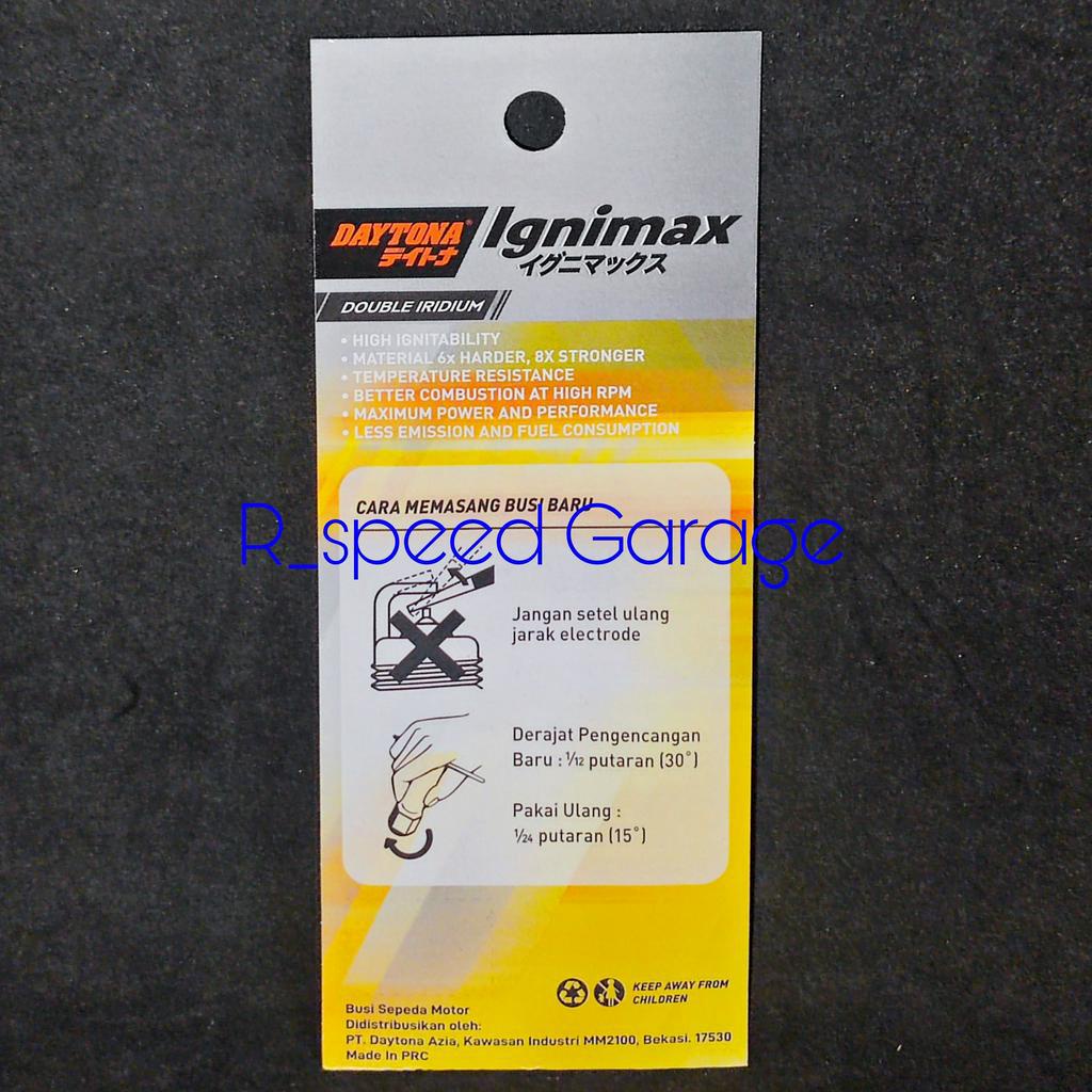 Jual BUSI IRIDIUM DAYTONA BEAT POP SCOOPY VARIO 110 ESP K44 CPR9EA 3394 ...
