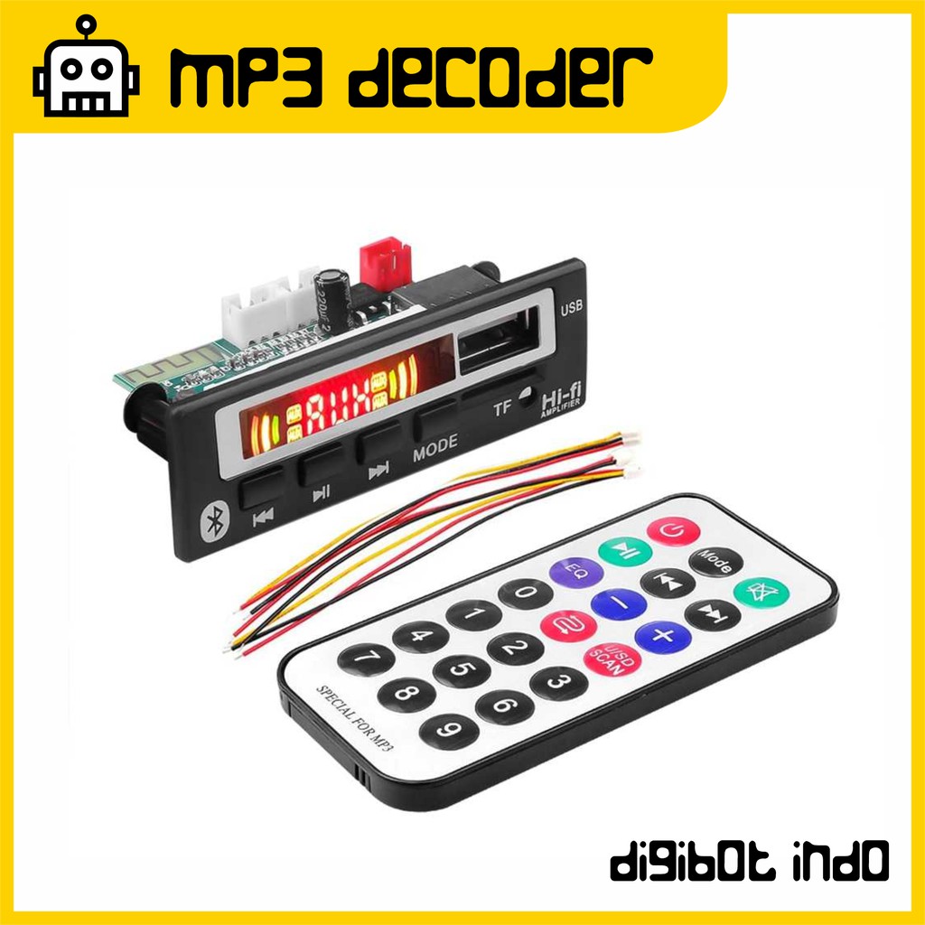 Jual MP3 Decoder Audio Player Module - Bluetooth USB FM Radio Remote ...
