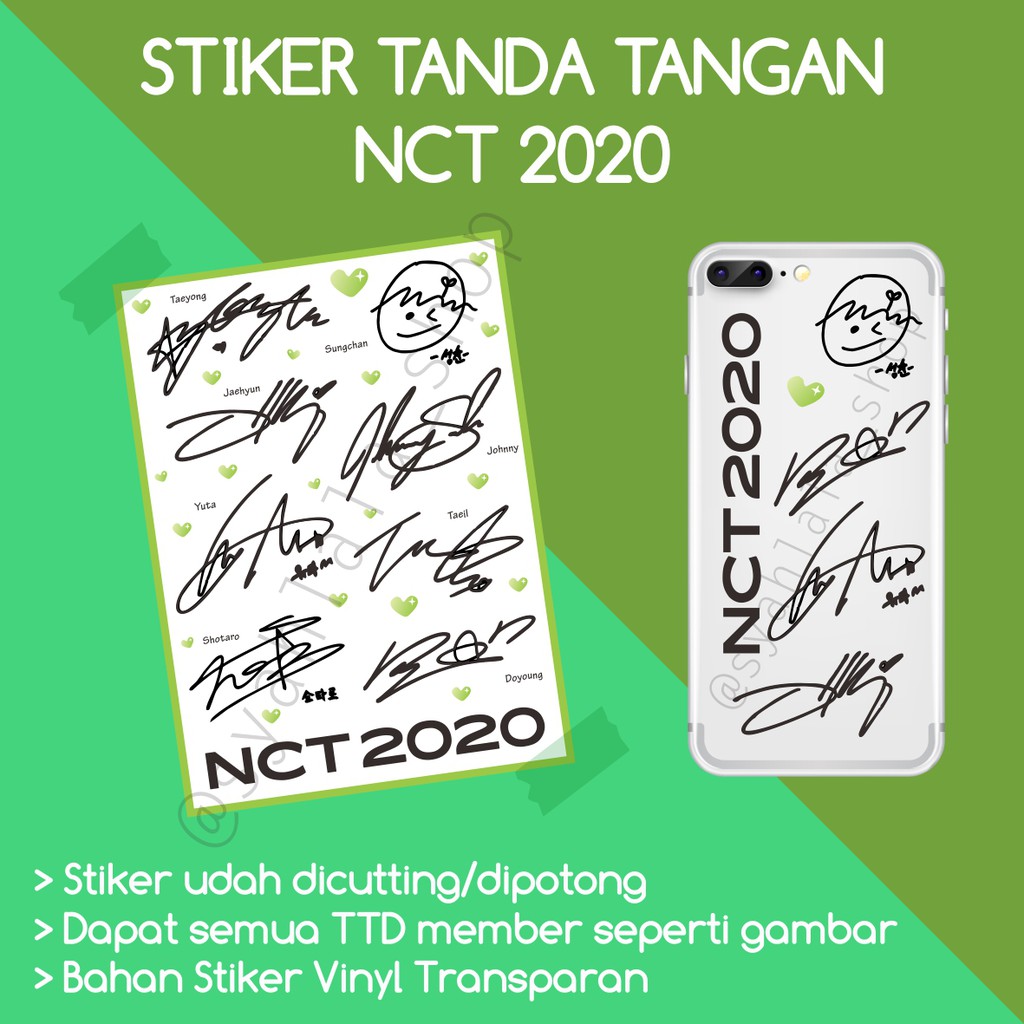 Jual STIKER TANDA TANGAN NCT 2020 NCT DREAM NCT 127 NCT U WAYV | Shopee ...
