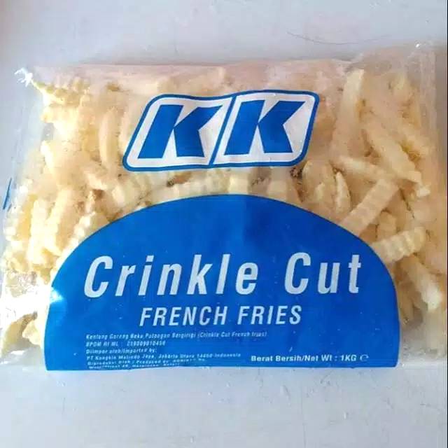 Jual KK KENTANG GORENG FRENCH FRIES CRINKLE CUT 1KG | Shopee Indonesia