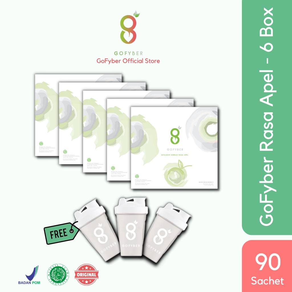 Jual GoFyber Fiber Drink Rasa Apel - 6 Box (Diet & Detox) | Shopee ...