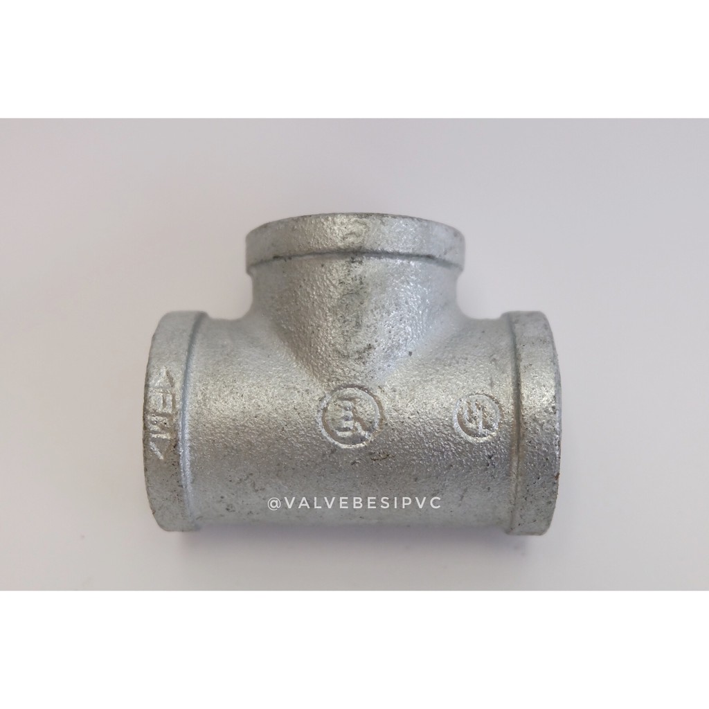 Jual Tee Galvanis besi drat 1/2" / T / Te Murah | Shopee Indonesia