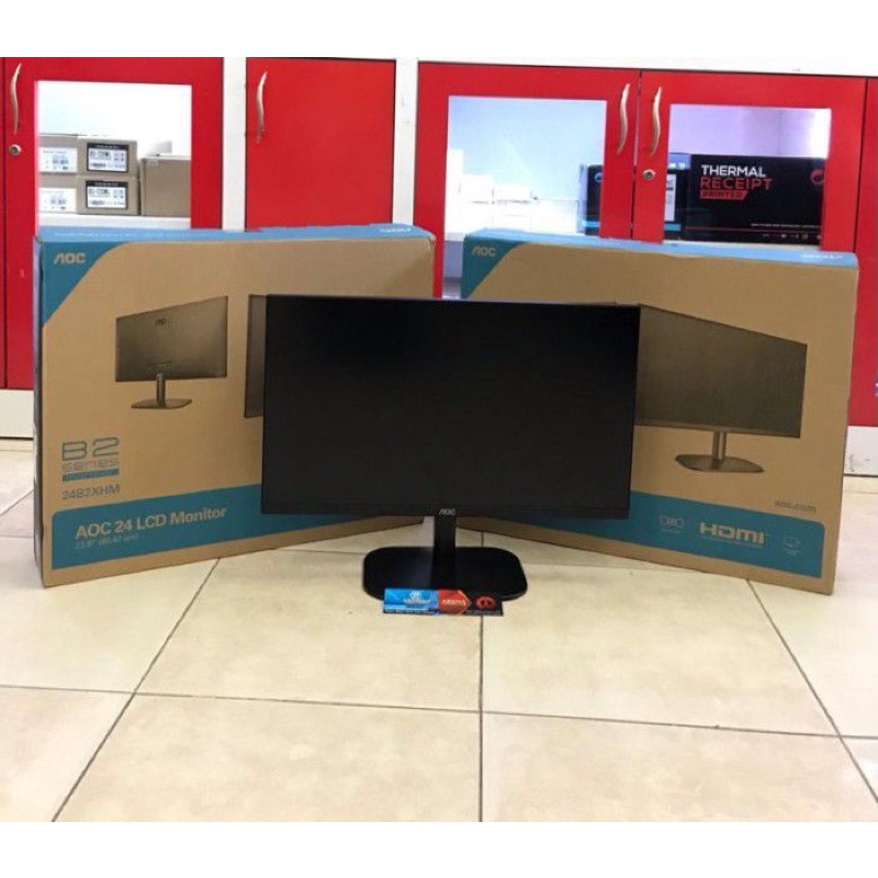 Jual Monitor AOC 24 inch 24B2XHM, 75hz framless gaming monitor | Shopee ...