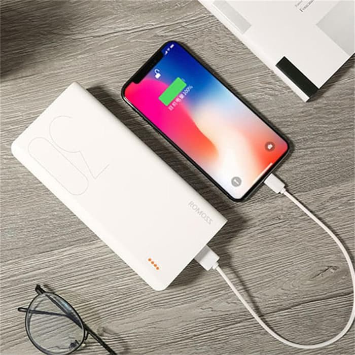 Jual Original Romoss Sense 8 Power Bank Usb C Lightning 3 Port 30000Mah ...