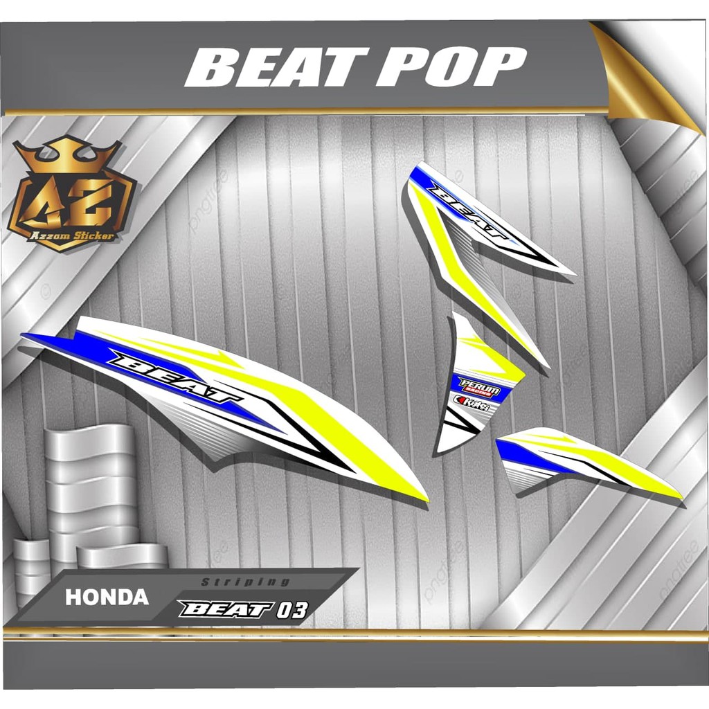 Jual Striping Variasi Motor Beat Pop - Sticker Skotlet Motor Beat Pop ...