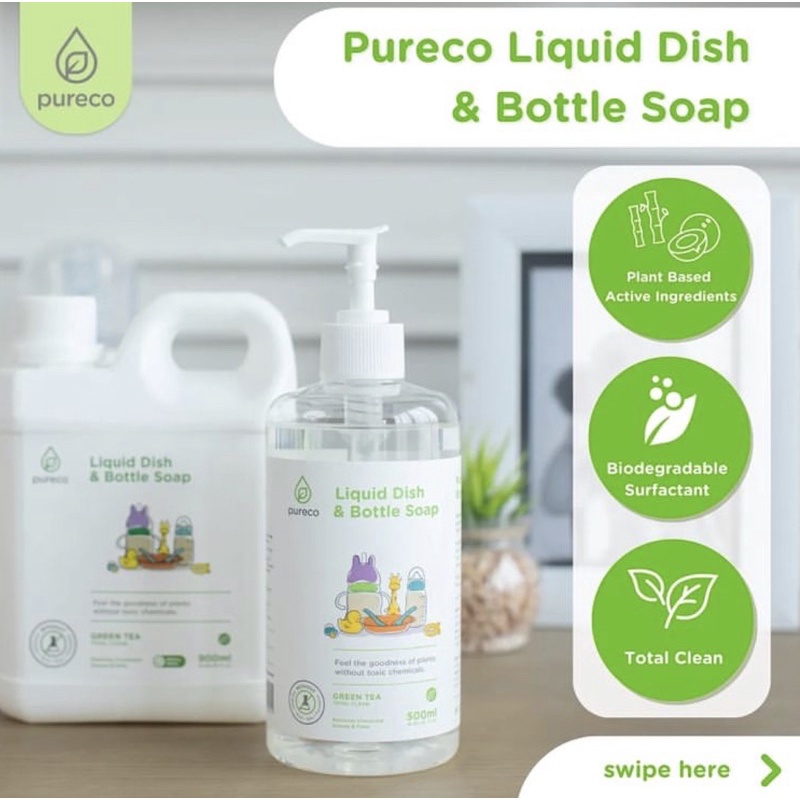 Jual Pureco Liquid Dish & Bottle Soap 500 ML | Shopee Indonesia
