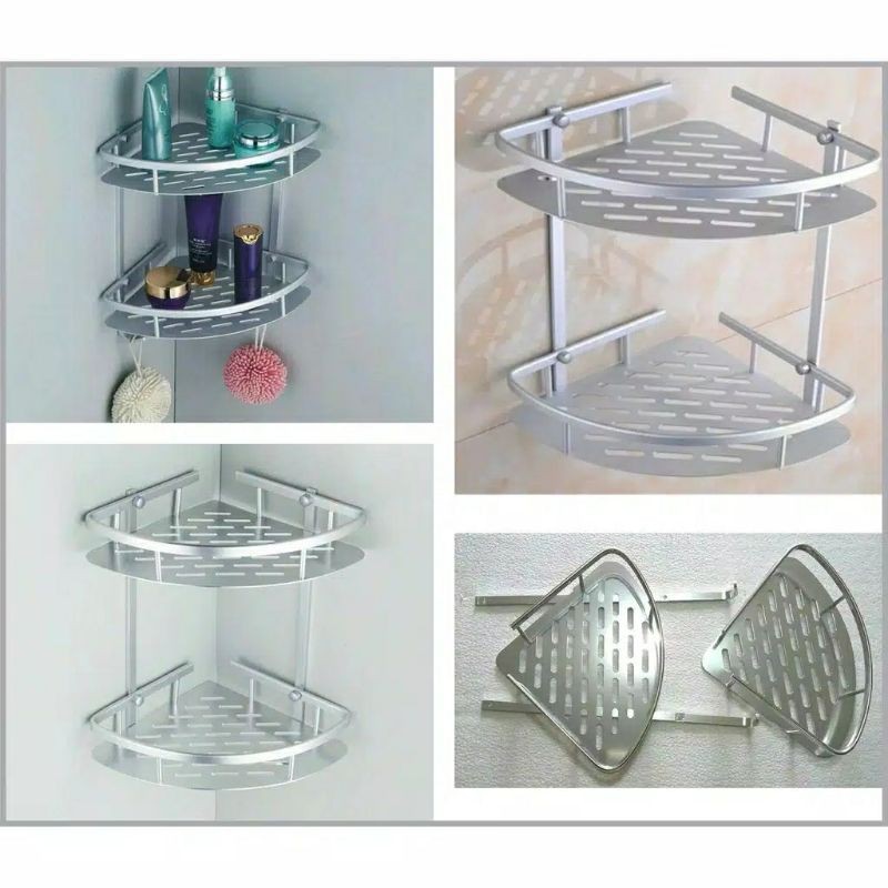 Jual Rak Sudut Siku Kamar Mandi Pojok Toilet Tempat Sabun | Shopee ...
