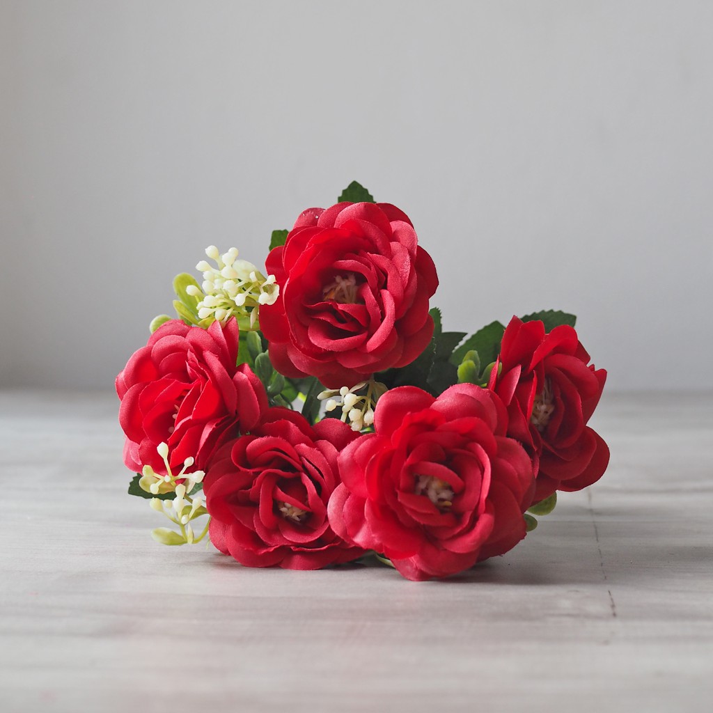 Jual Bunga Artificial Mawar Mekar Kecil (B21005) | Shopee Indonesia