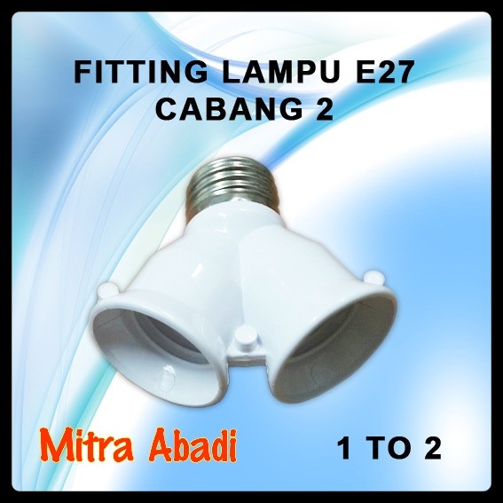 Jual Fitting Lampu E27 Cabang 2 | Shopee Indonesia
