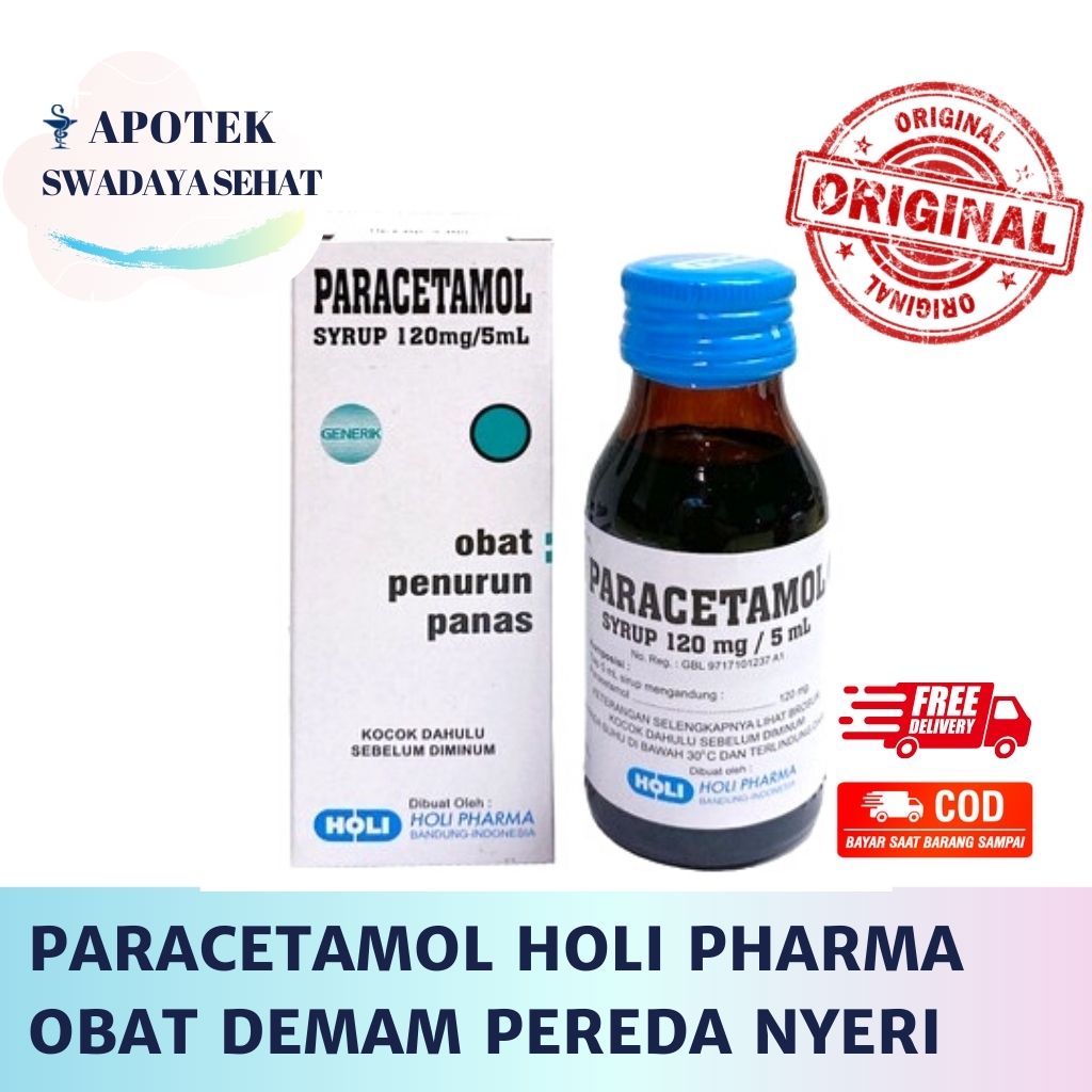 Jual PARACETAMOL Syrup 60 ML Holi Pharma - Obat Penurun Demam Sakit ...