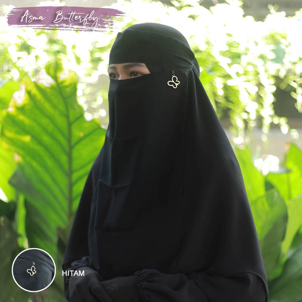 Jual CADAR NIQAB Dua Layer Sifon Silky Asma Butterfly by Alfajar ...