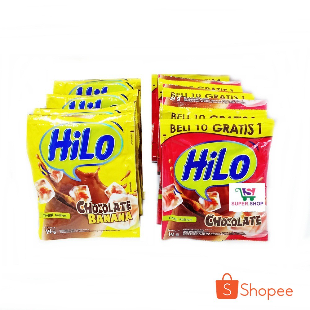 Jual HILO Chocolate / Chocolate Banana / Taro / Avocado (isi 10 pcs) Hi ...