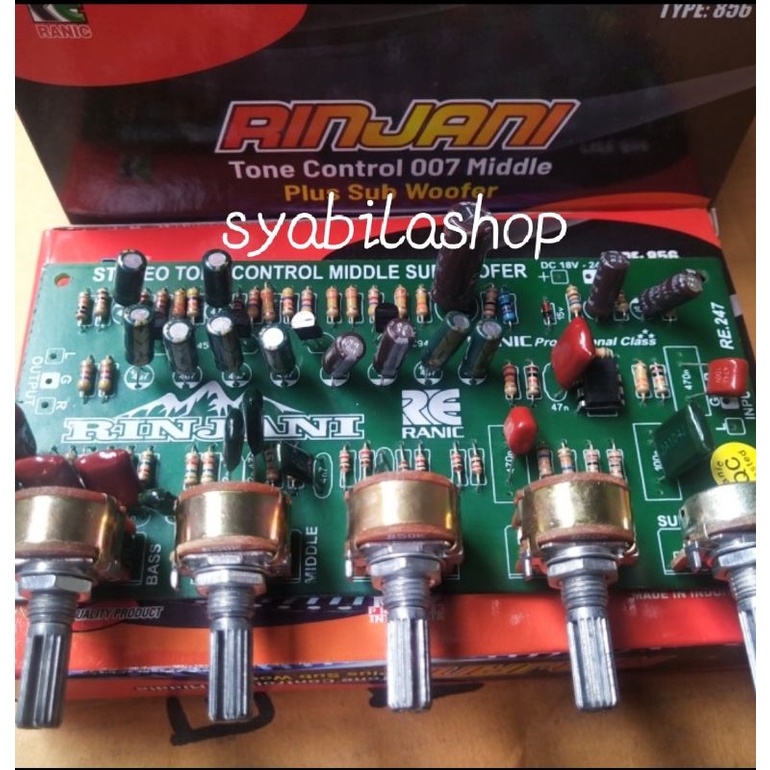 Jual KIT STEREO TONE CONTROL 007 MIDDLE RINJANI PLUS SUBWOOFER RANIC ...