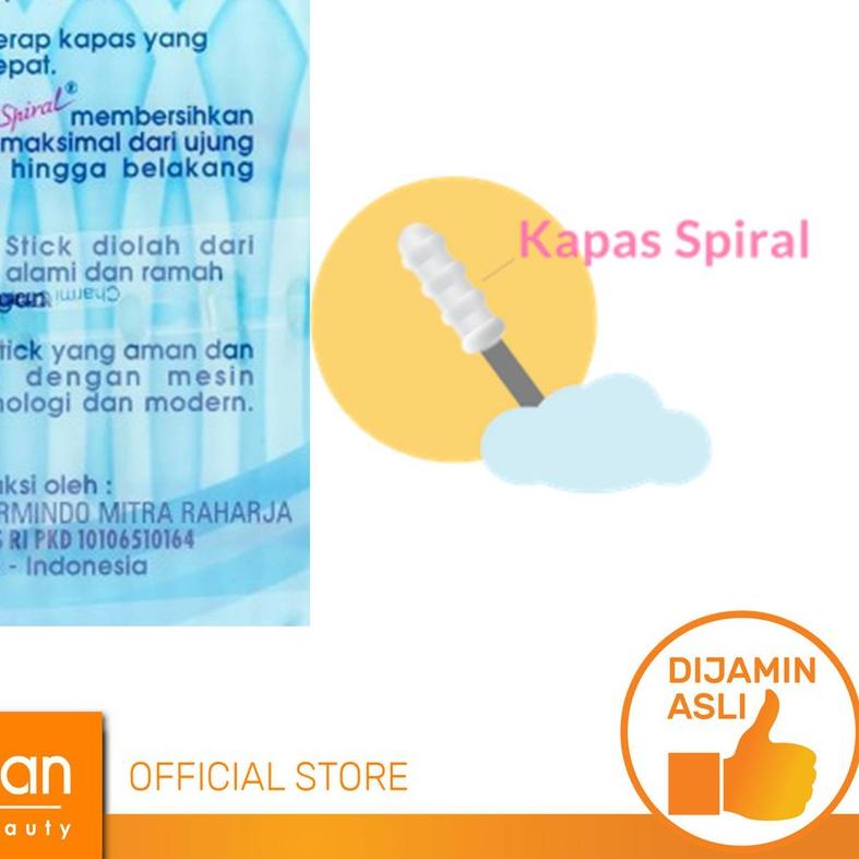 Jual Charmi Cotton Bud Art 126Sp Spiral 100 Pcs | Shopee Indonesia