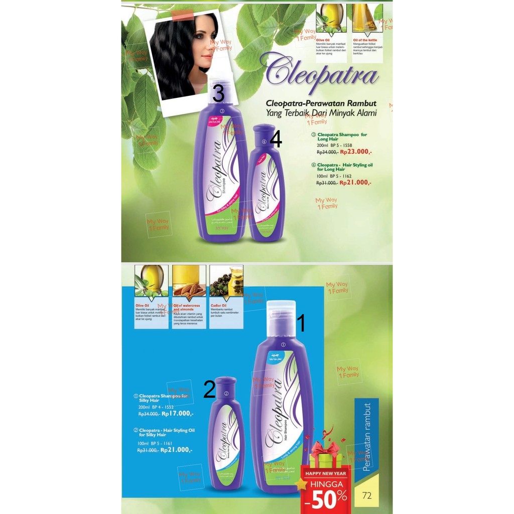 Jual My Way Cleopatra Shampoo & Styling for Long Hair | Shopee Indonesia