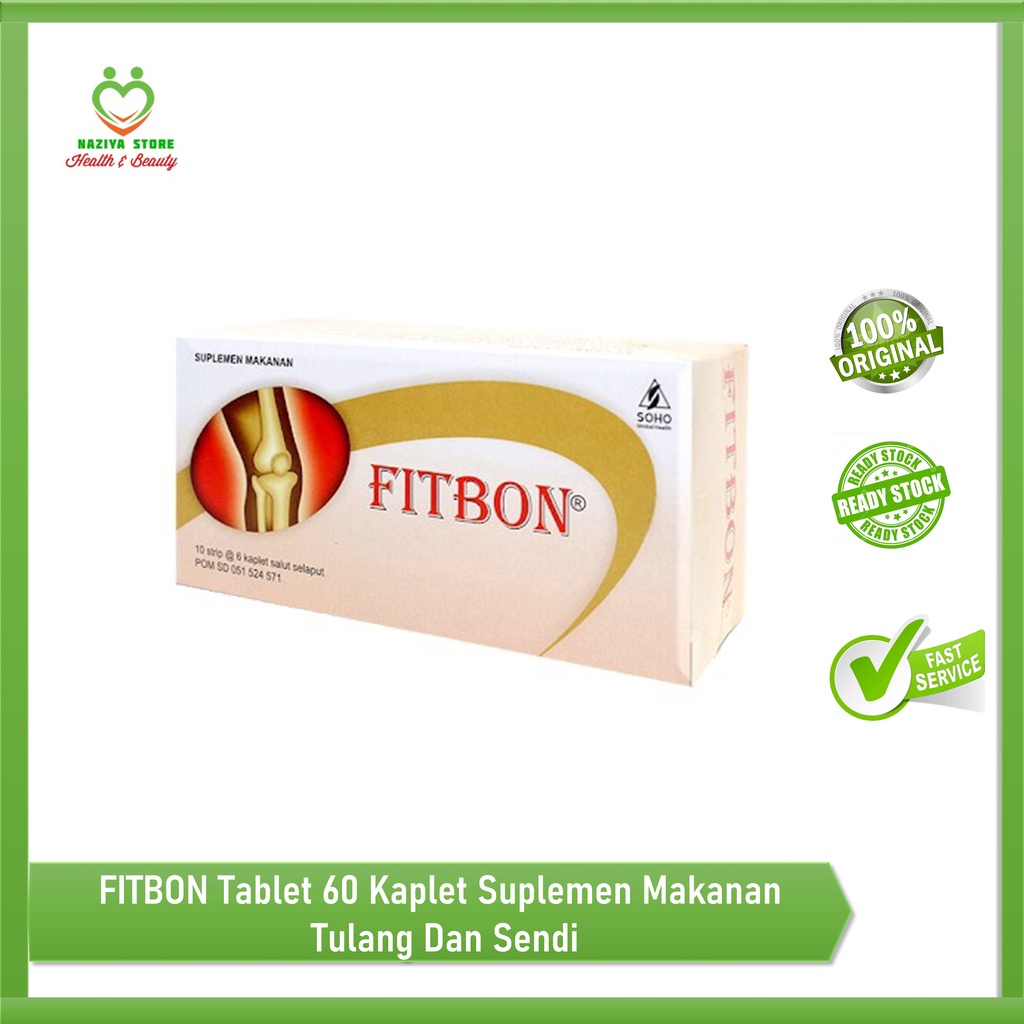 Jual FITBON TABLET isi 60 kaplet memelihara kesehatan tulang dan sendi ...