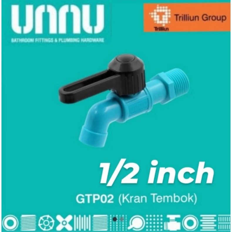 Jual UNNU kran-keran tembok 1/2" GTP 02 - bibcock 1/2" UNNU GTP O2 ...
