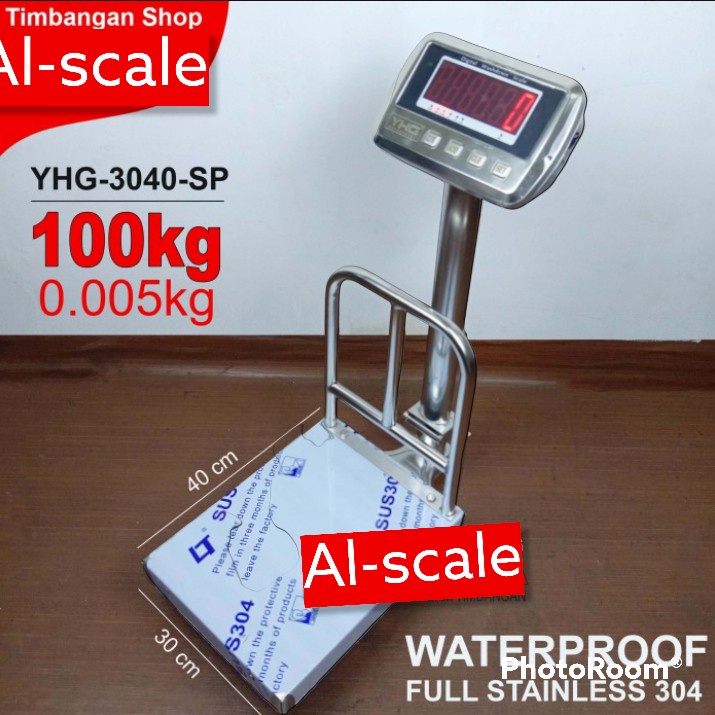 Jual Timbangan digital 100kg x 0.005kg banch scale D-scale waterproof ...