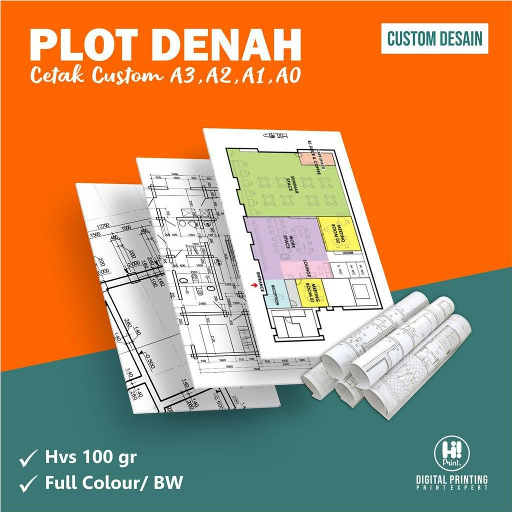 Jual Cetak Plot Denah HVS A0 A1 A2 A3 | Shopee Indonesia