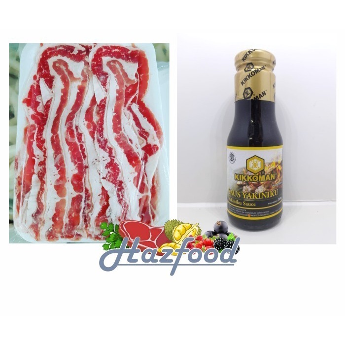 Jual Us Slice Beef 500 gram + Kikkoman Yakiniku 300 gr | Shopee Indonesia