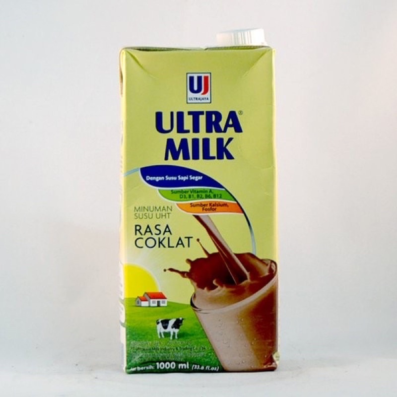 Jual SUSU UHT ULTRAMILK COKLAT 1L | Shopee Indonesia