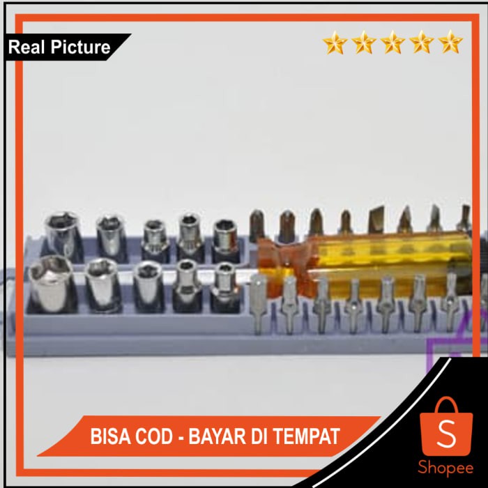 Jual Kunci Sok Obeng Set / 28 Pcs Screwdriver Bit SetM761 | Shopee ...