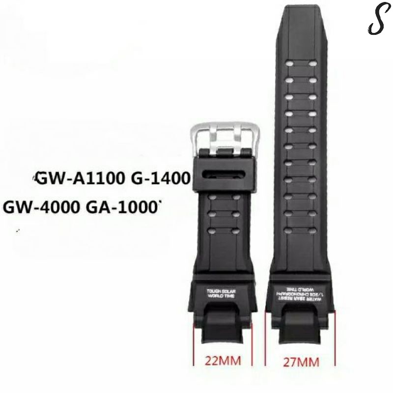 Jual TALI JAM G-SHOCK GA-1000 GA1000 RUBBER STRAP TALI JAM CASIO G ...
