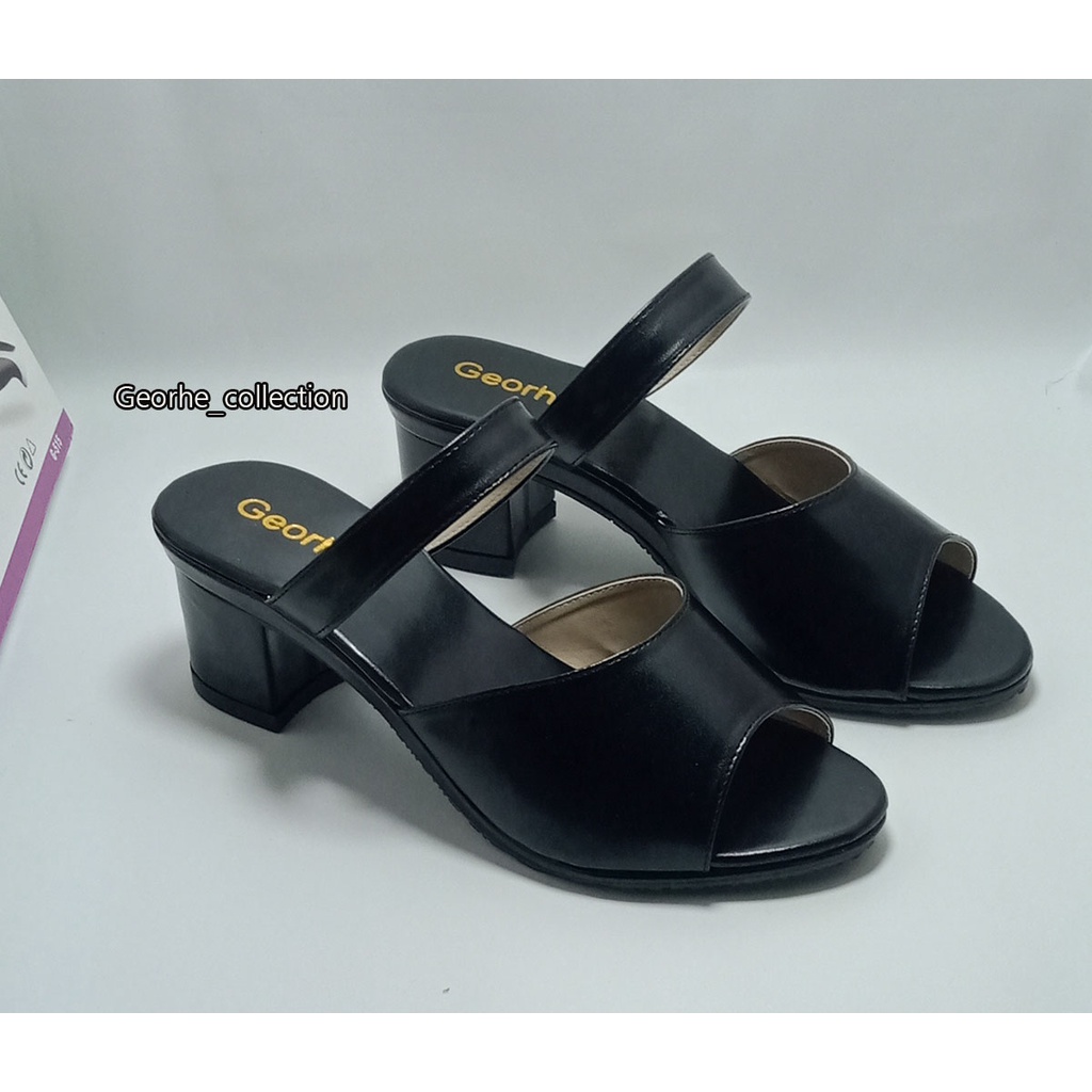 Jual Sandal heels wanita terbaru 2024/sepatu slop wanita terbaru/sepatu ...