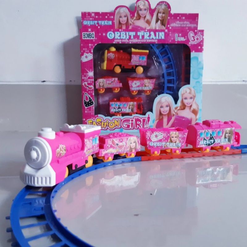 Jual Mainan Kereta Api Pink Edukatif - Rail Train Anak Perempuan ...