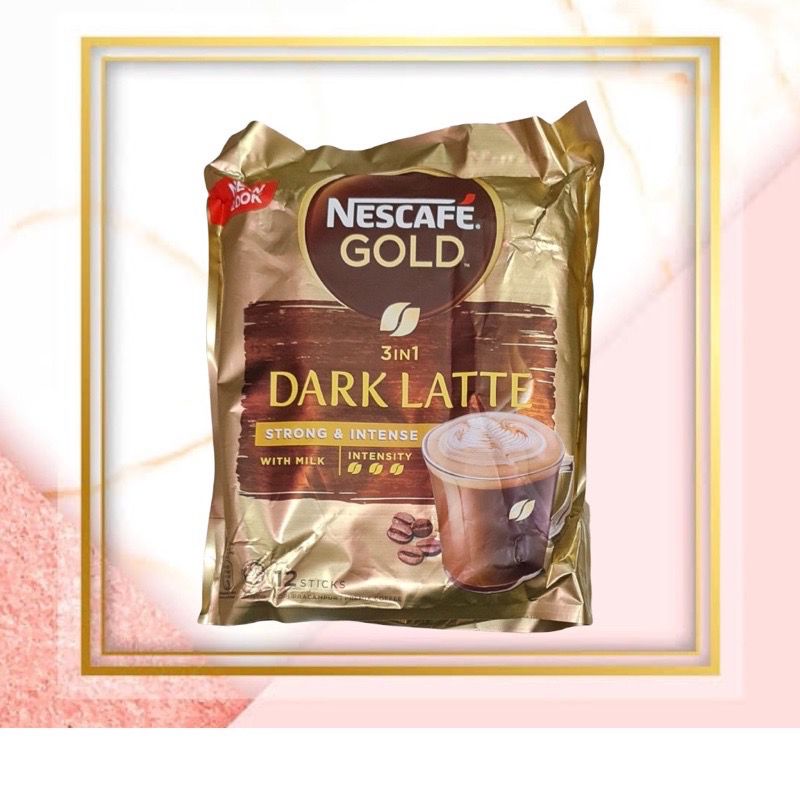 Jual Nescafe Gold Dark Latte Strong & Intense With Milk 12 x 34 Gram ...