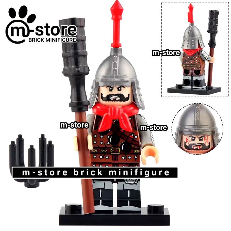 Jual brick ming dynasty soldier three eyed gunslinger mini toy figure ...