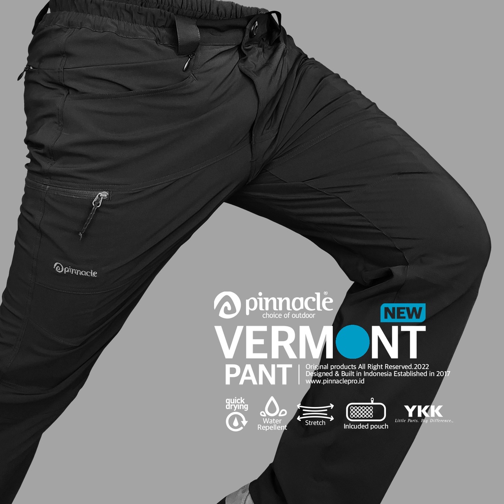 Jual Pinnacle Pro Official Vermont Hike Pant - Black | Shopee Indonesia