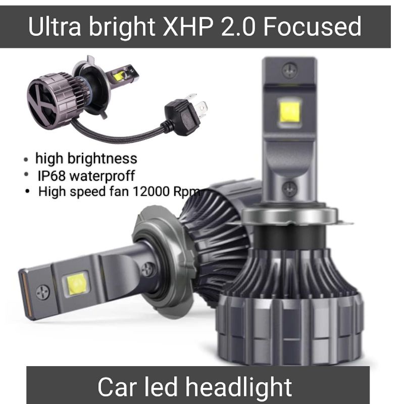 Jual lampu mobil H4 H11 Car led headlight Ultra brightness 6500k ...