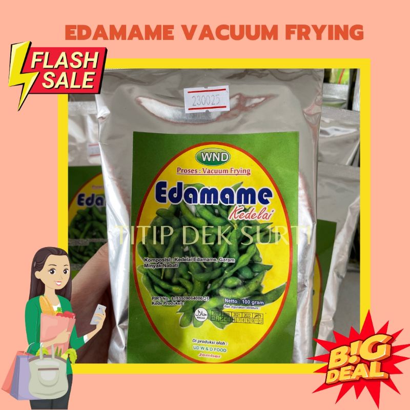 Jual (TERMURAH) Edamame Crispy Oven/ Vacuum Frying asli Jember 100gr ...
