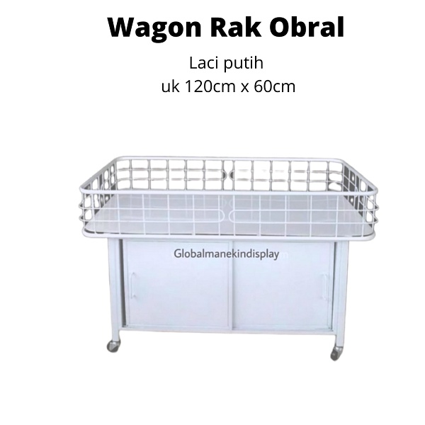 Jual Box Obral l Rak Wagon Keranjang Baju Obral ( UKURAN 120 X 60 CM ...