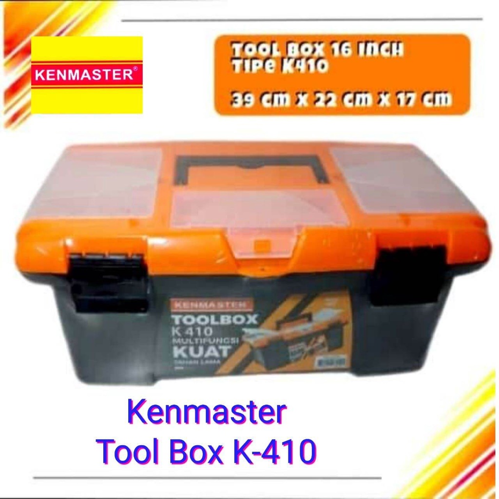 Jual Tool Box Kit Tempat Kunci Kotak Perkakas H 410 KENMASTER | Shopee ...