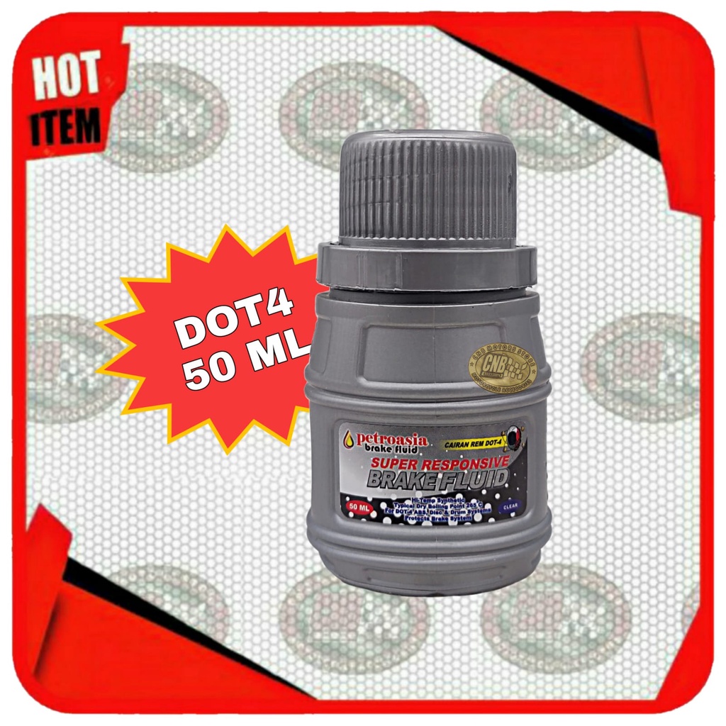 Jual Minyak Rem Cakram Netral DOT 4 || 50 ml ( Bening ) by PETROASIA | Shopee Indonesia