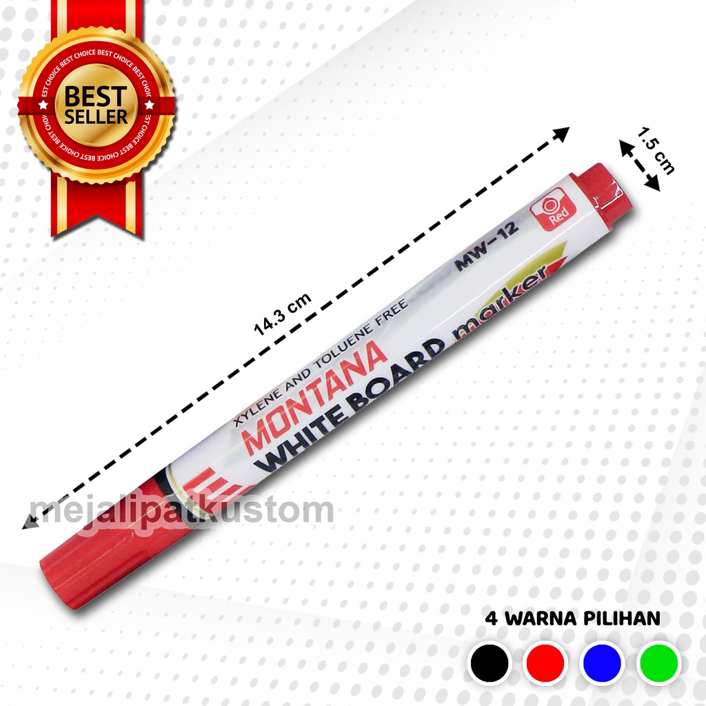 Jual Spidol Sepidol Whiteboard Marker Black-Hitam, Red-Merah, Blue-Biru ...
