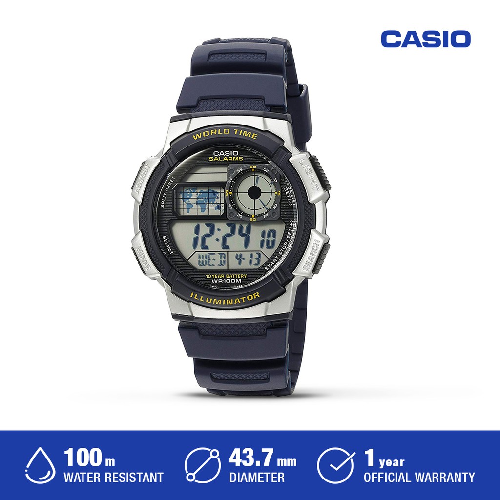 Jual Casio Jam Tangan Pria AE-1000W-2AVDF Waterproof | Shopee Indonesia