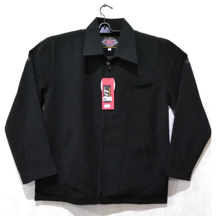 Jual Jas Jaket Bahan Kain Jasket Pria Warna Hitam Salur - 223099 ...