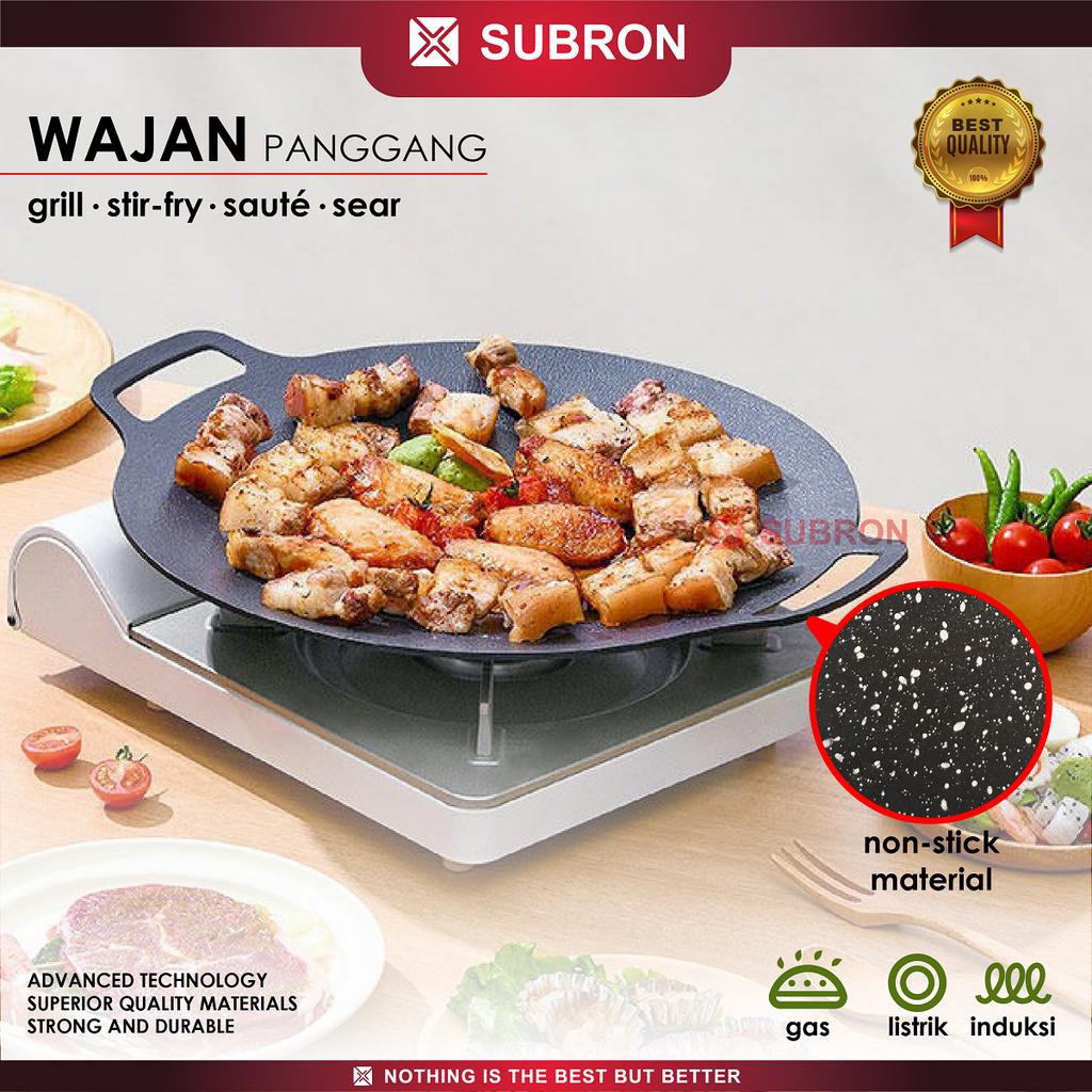 Jual SUBRON Wajan Bulat Pemanggang 34cm 36cm 38cm Anti Lengket Grill ...