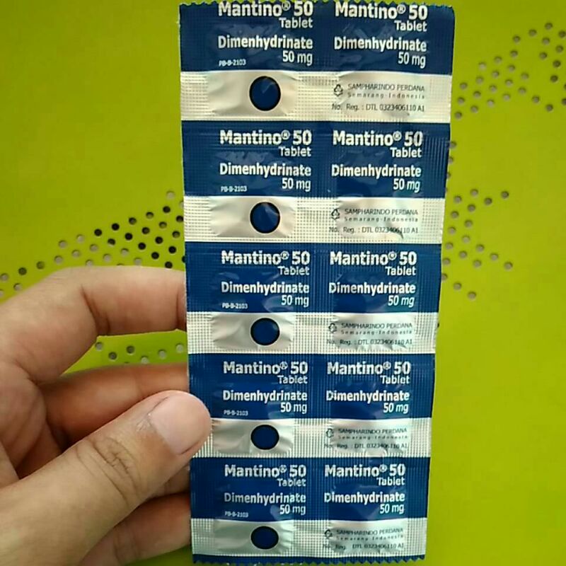 Jual Mantino® 50 Tablet (Obat Mual, Muntah, Mabuk Perjalanan) | Shopee ...