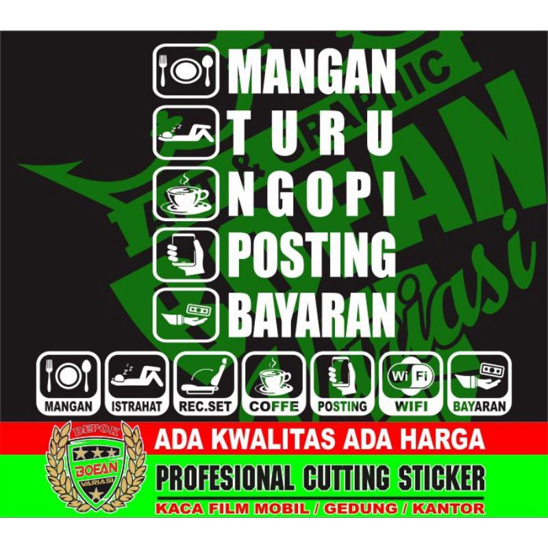 Jual cutting sticker keren fasilitas bus kaca body truck pick up L300 ...
