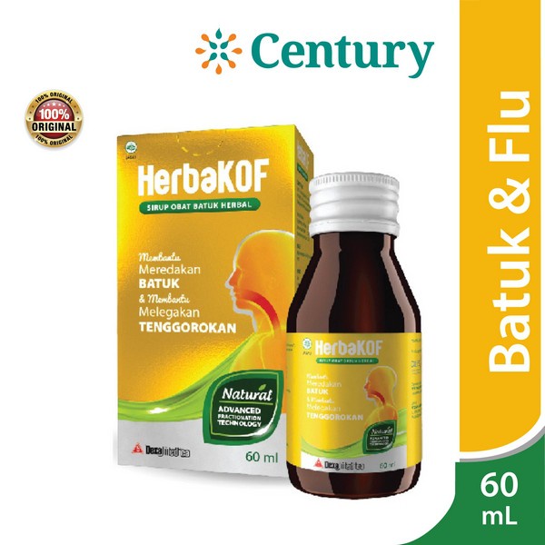 Jual Herbakof Herbal Cough Syrup 60 ml / Obat Batuk / Radang ...