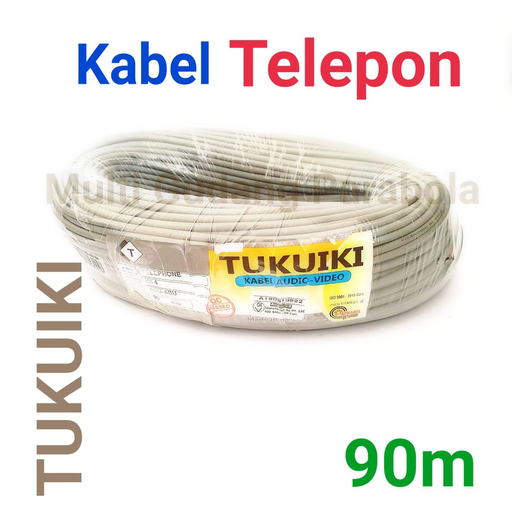 Jual Kabel Telepon Tukuiki isi 4 100 yard 90 meter Kabel Telpon High ...