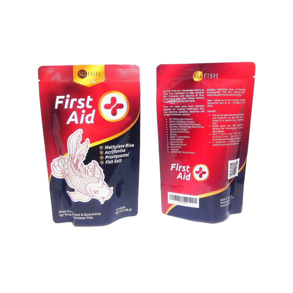 Jual SG FISH First Aid Plus Tablet Obat Ikan Hias 80Gr | Shopee Indonesia