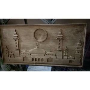 Jual ukiran kayu jati masjid / pahat / hand made | Shopee Indonesia