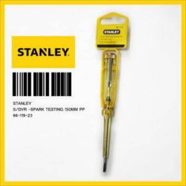 Jual Obeng tespen ukuran 3 x 150mm Spark Testing Screwdriver Stanley 66 ...